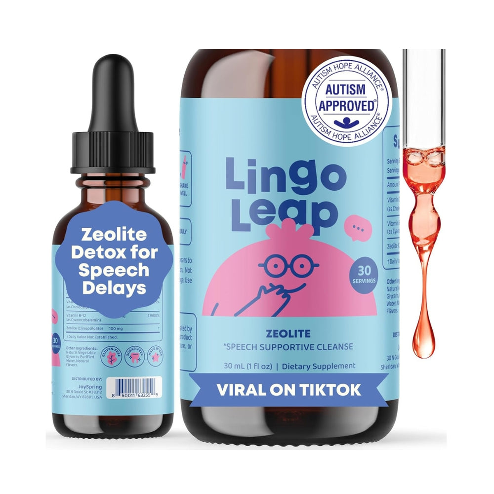 Zeolita Para Niños Con Vitamina D y B12 Lingo Leap 30 Ml Joyspring