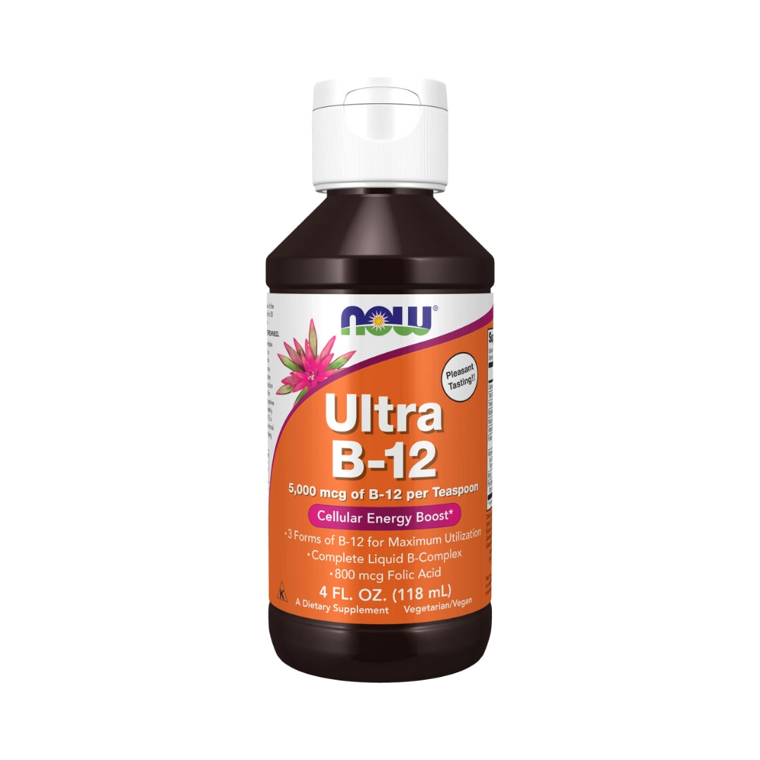 Ultra B 12 Líquido 5000 Mcg 118 Ml Now Foods